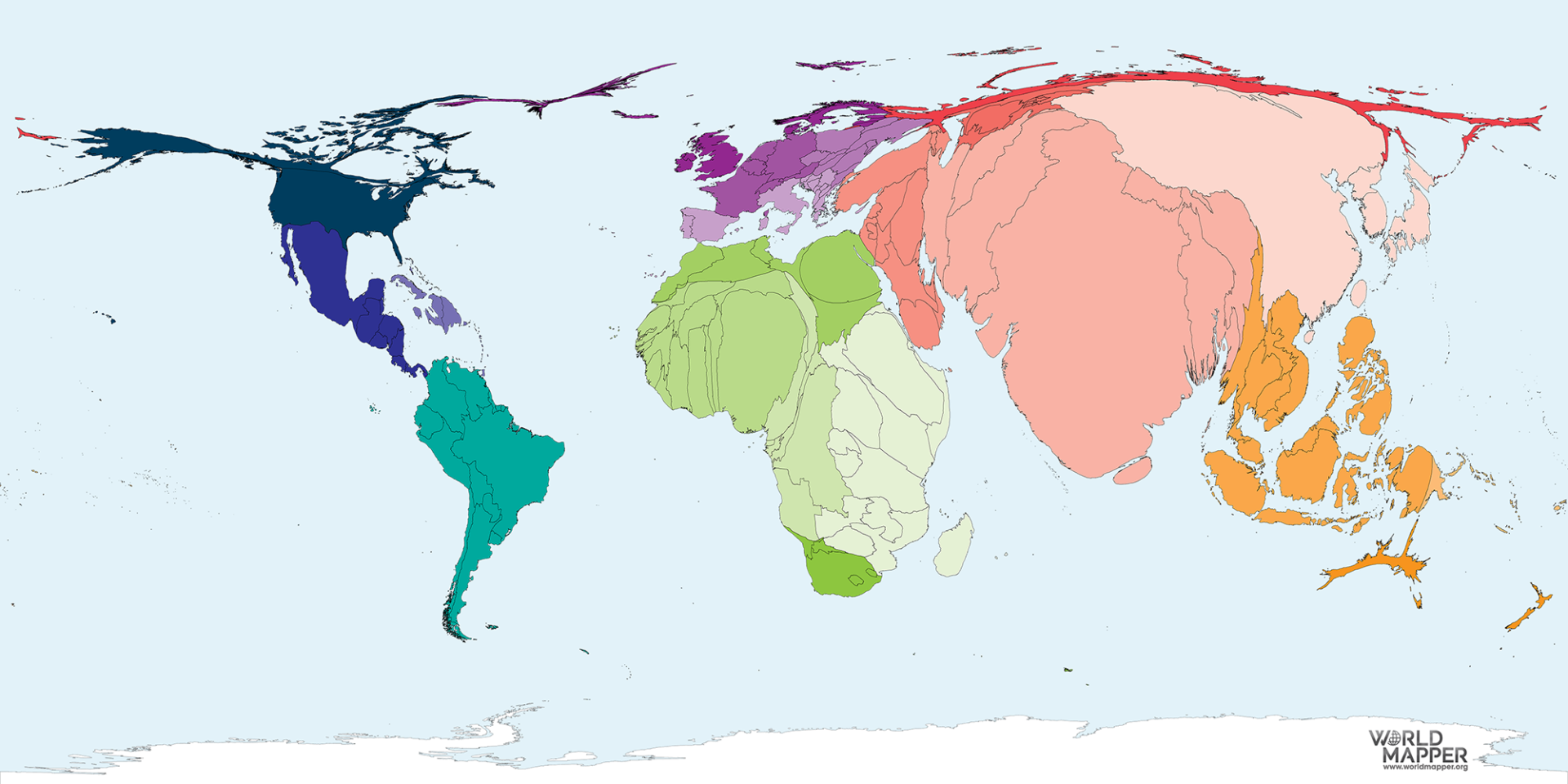 Urban Population - Worldmapper