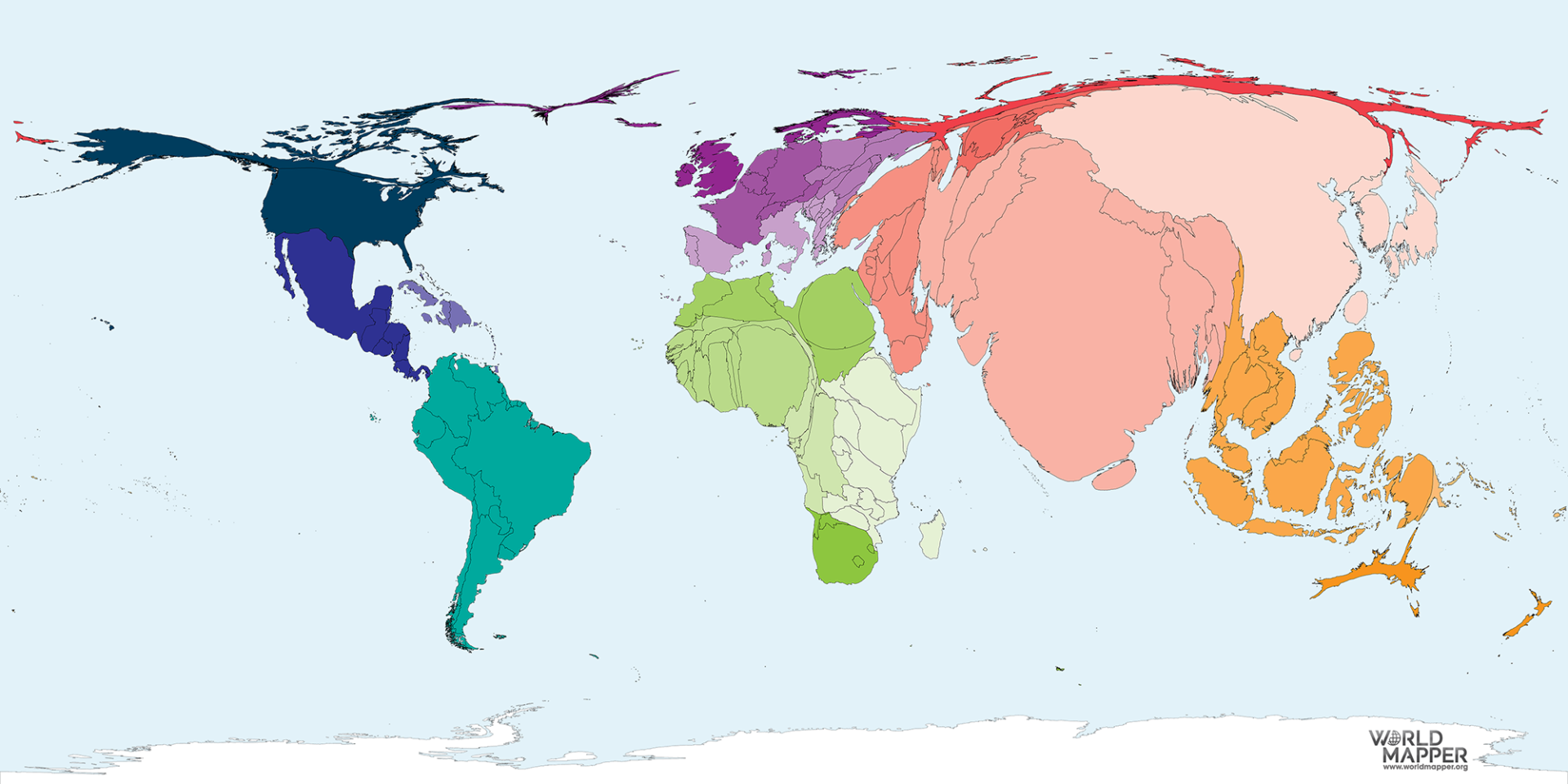 Urban Population - Worldmapper