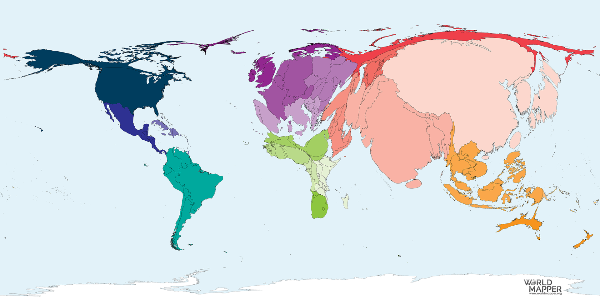 Avocado Production 2016 - Worldmapper