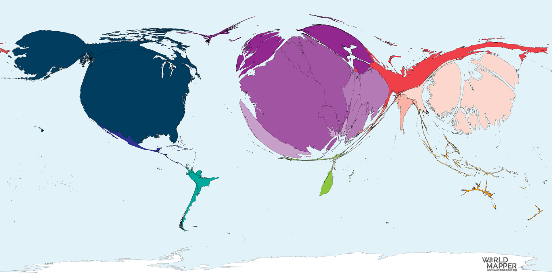 Poverty in Education - MPI 2019 - Worldmapper