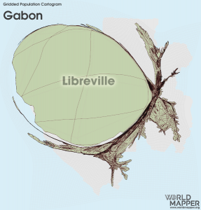 | Gabon Gridded Population