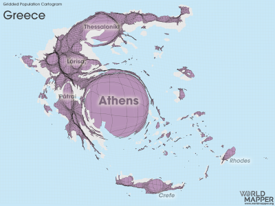 | Greece Gridded Population