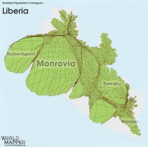 | Liberia Gridded Population