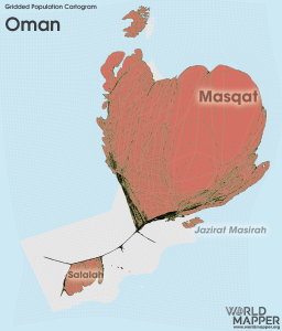Oman Gridded Population