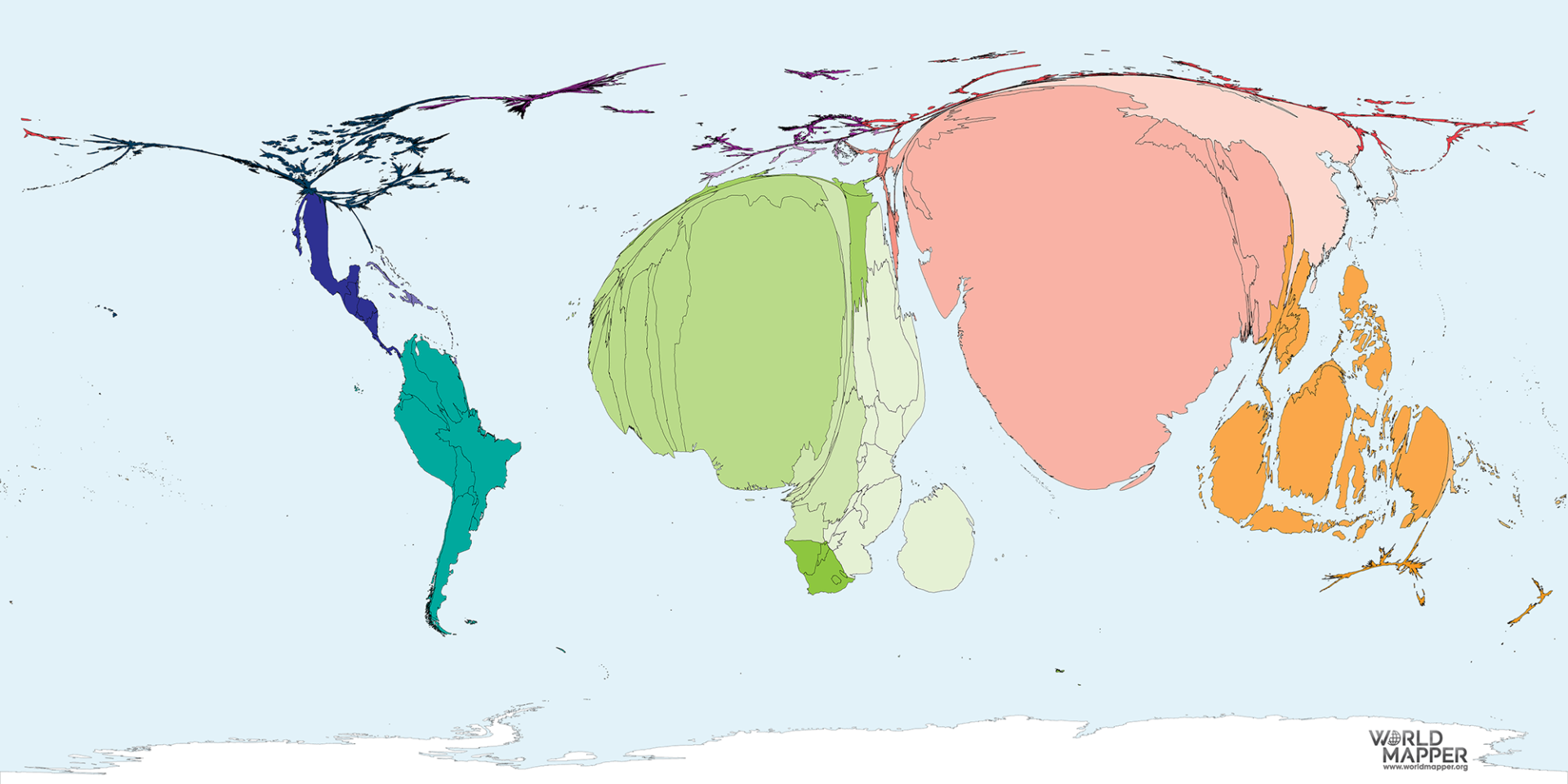 Cabbage Production - Worldmapper