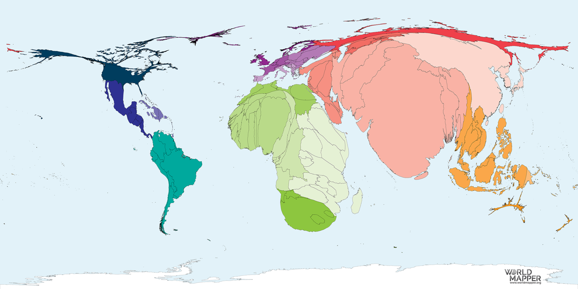 Population Year 1973 - Worldmapper