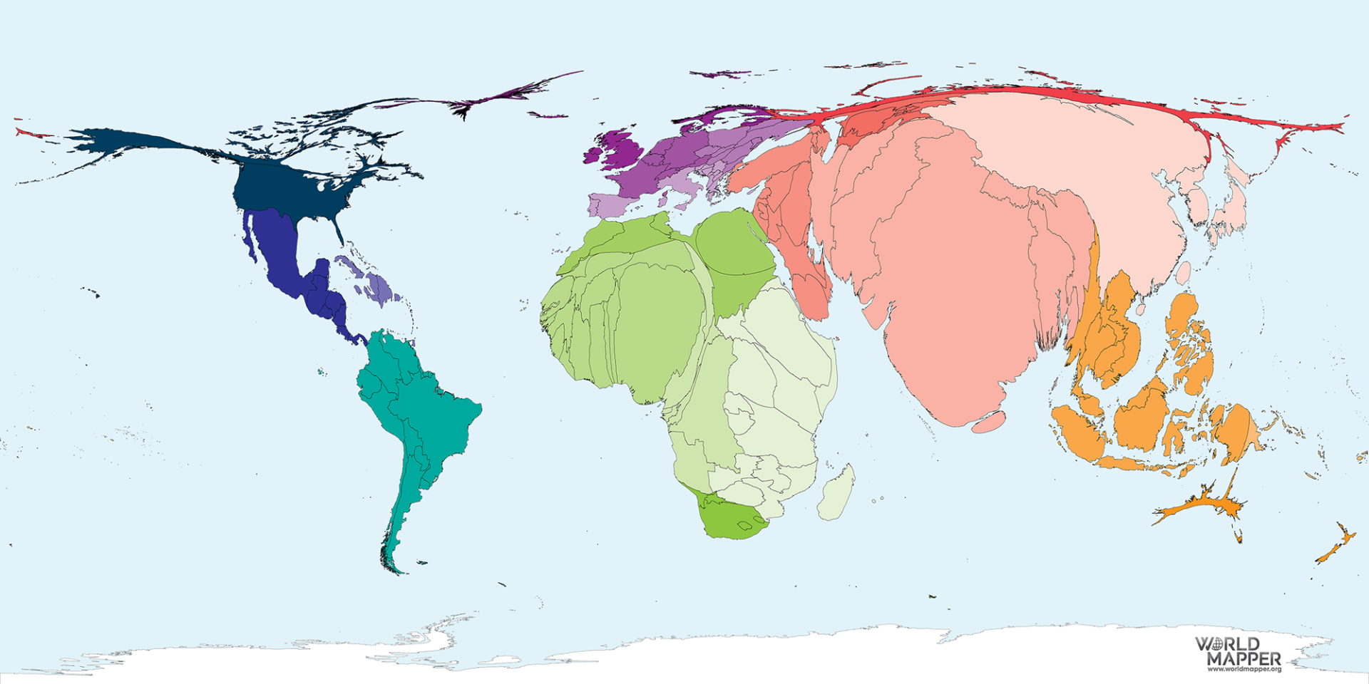 Population Year 2050 - Worldmapper