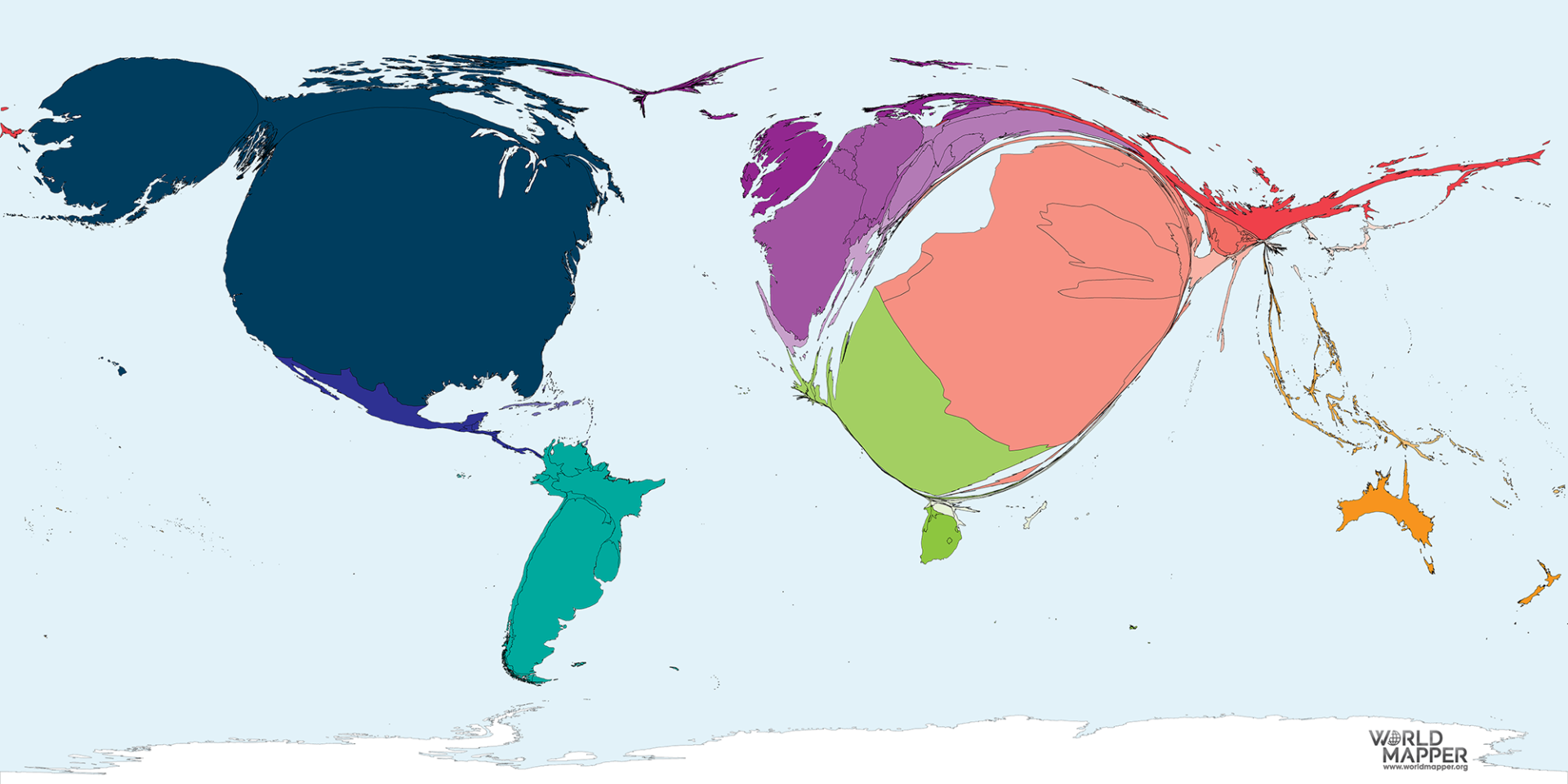 Population Year 2018 Worldmapper