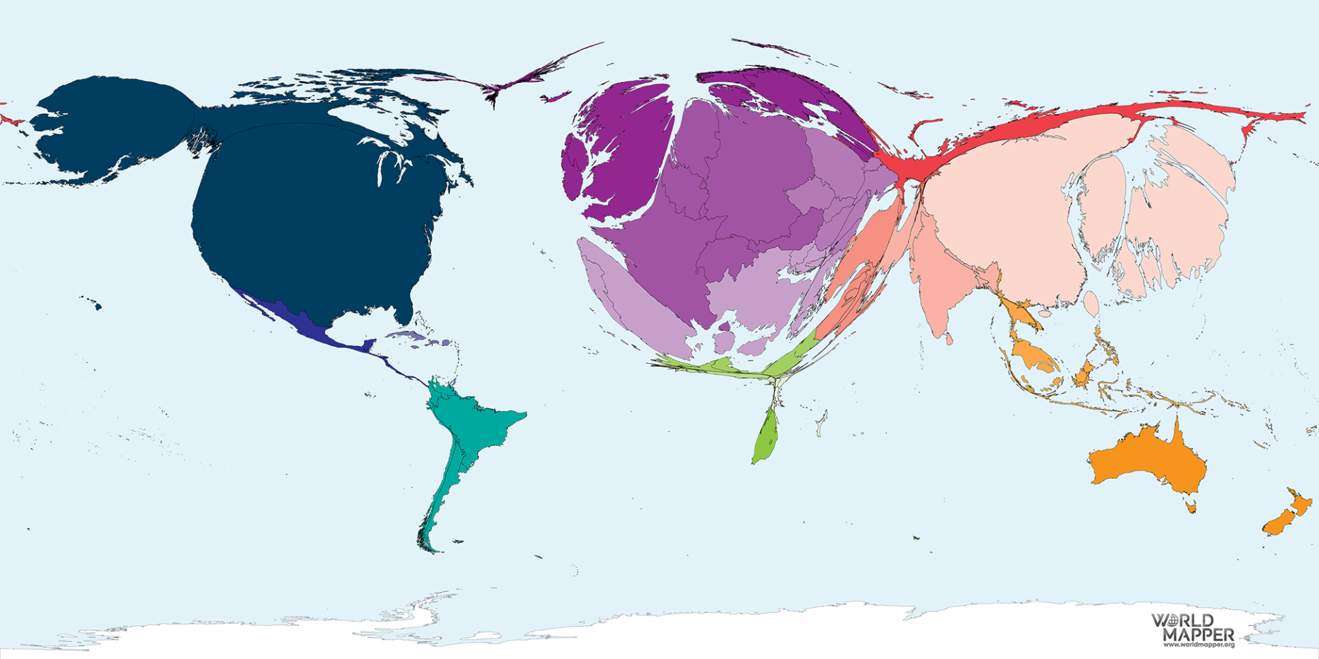 Science Papers Published 2005 - Worldmapper
