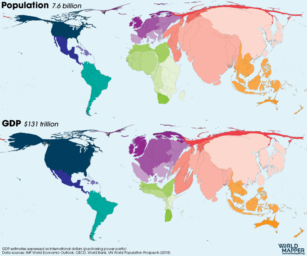 The World in 2018 - Worldmapper