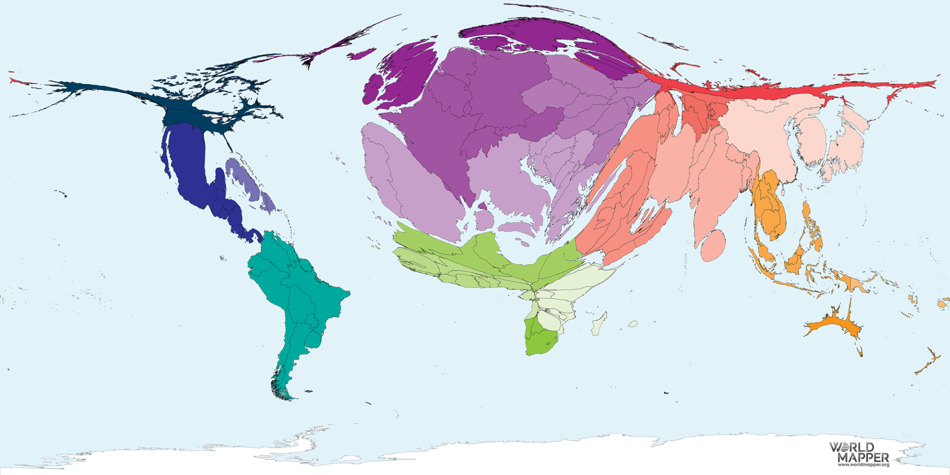 Population Year 2020 - Worldmapper