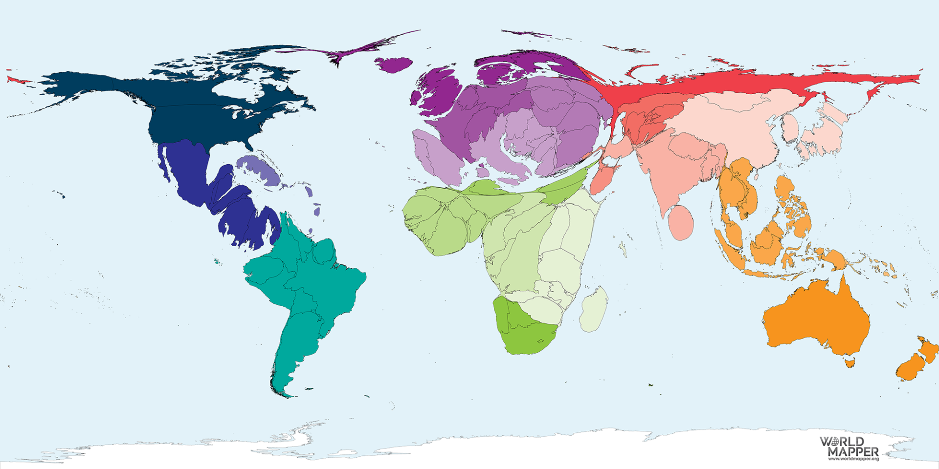 Population Year 2020 - Worldmapper