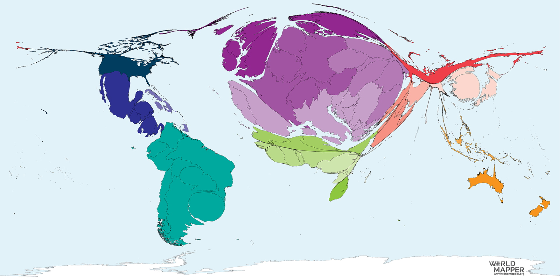 Blueberry Production - Worldmapper