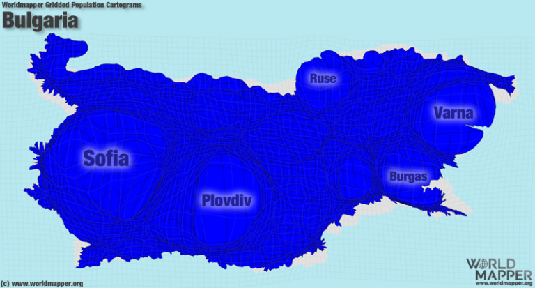 | Bulgaria Gridded Population