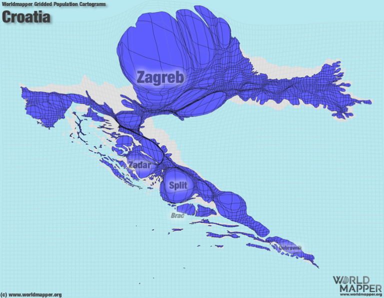 | Croatia Gridded Population
