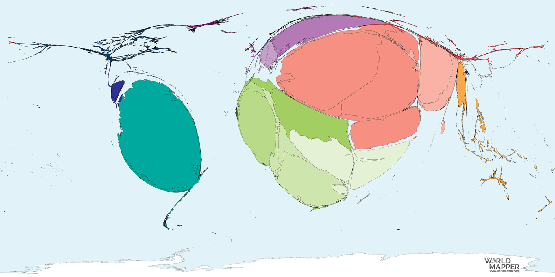 Internally Displaced Persons 2016 - Worldmapper