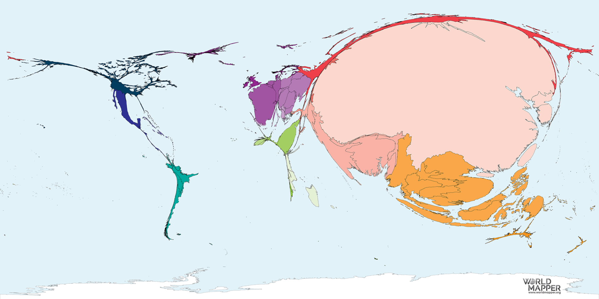 Soybean Production Worldmapper