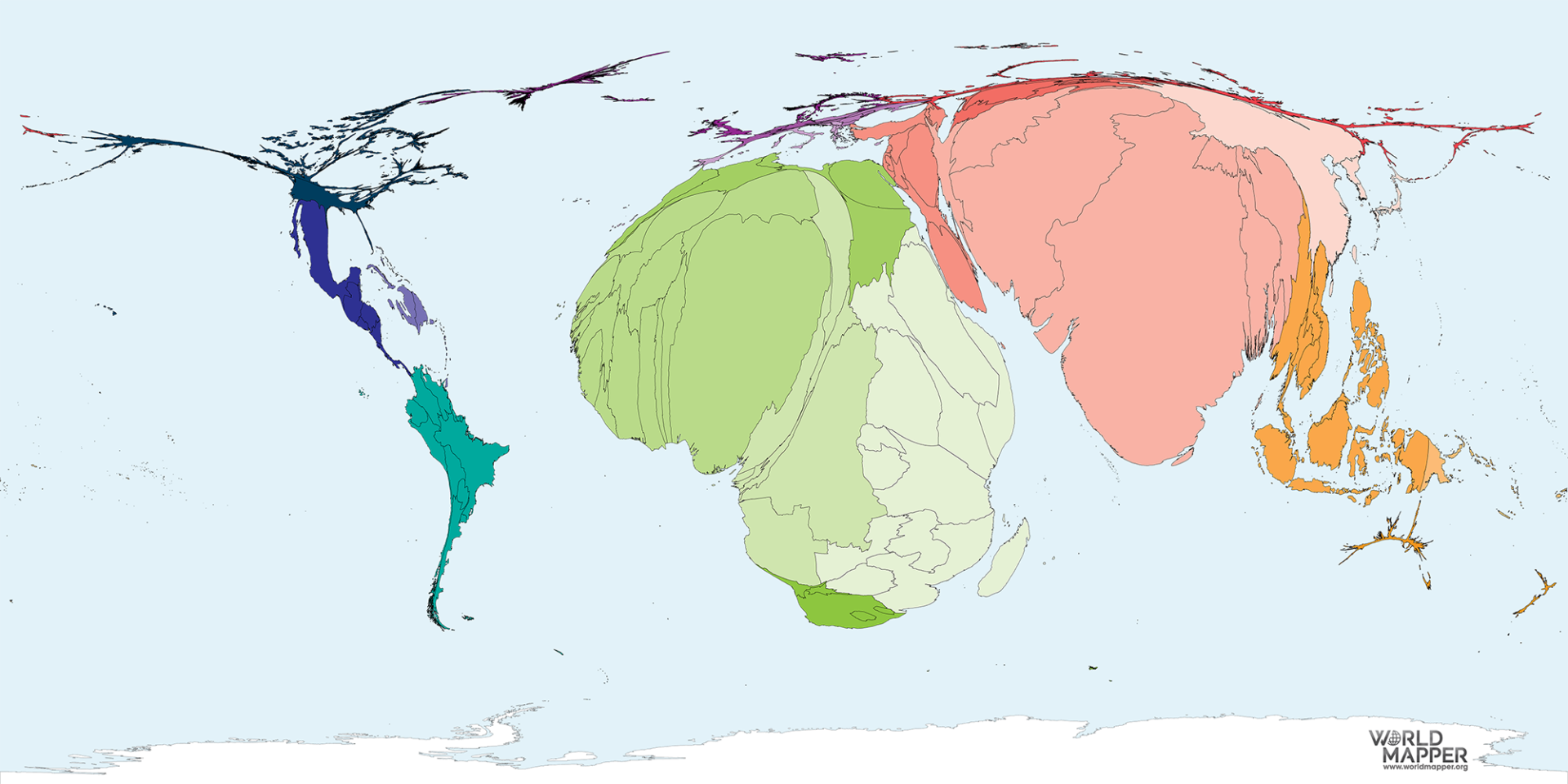Population Year 2020 - Worldmapper