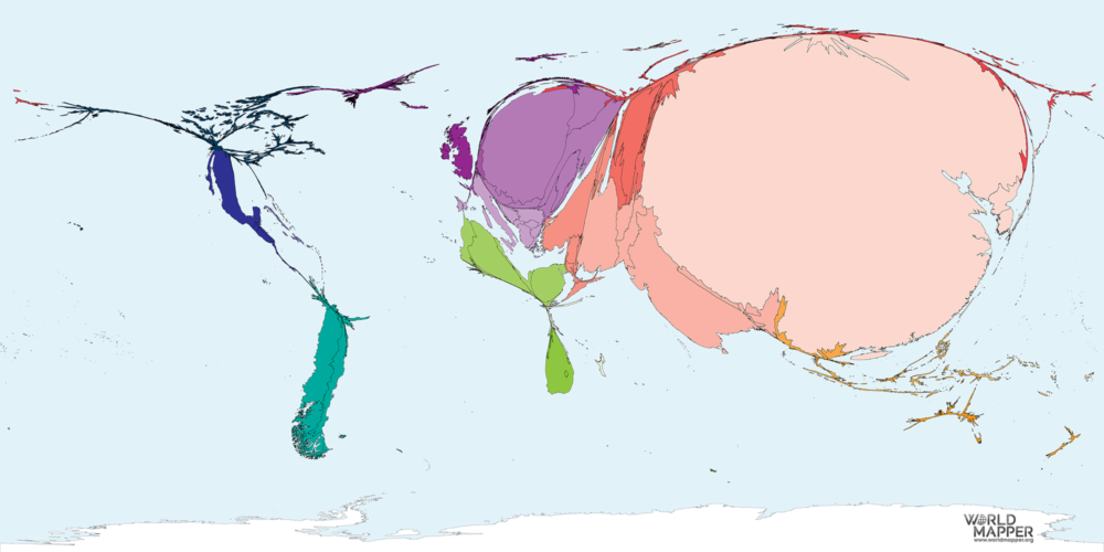 Population Increase 2011 to 2022 - Worldmapper