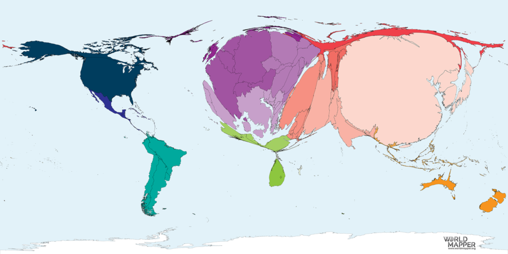 Apple Production 2000 - Worldmapper