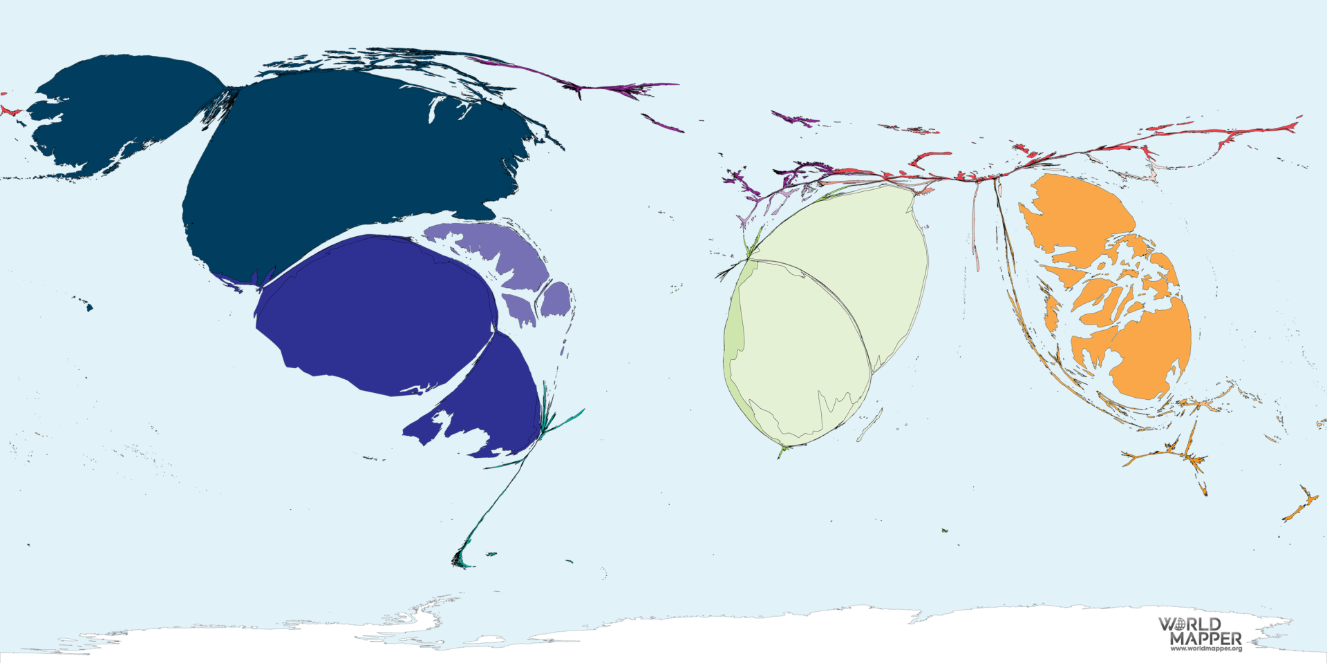 Avocado Production Decline 2000-2016 - Worldmapper