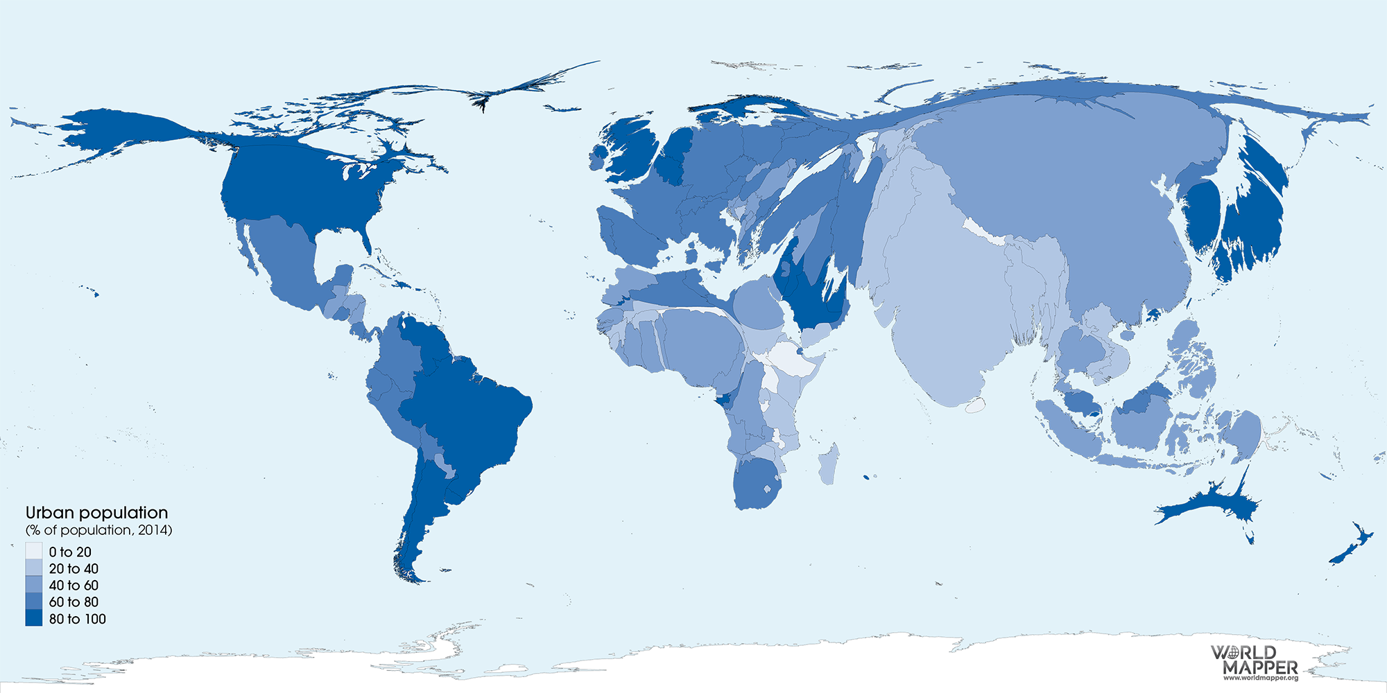 Urban Population Worldmapper
