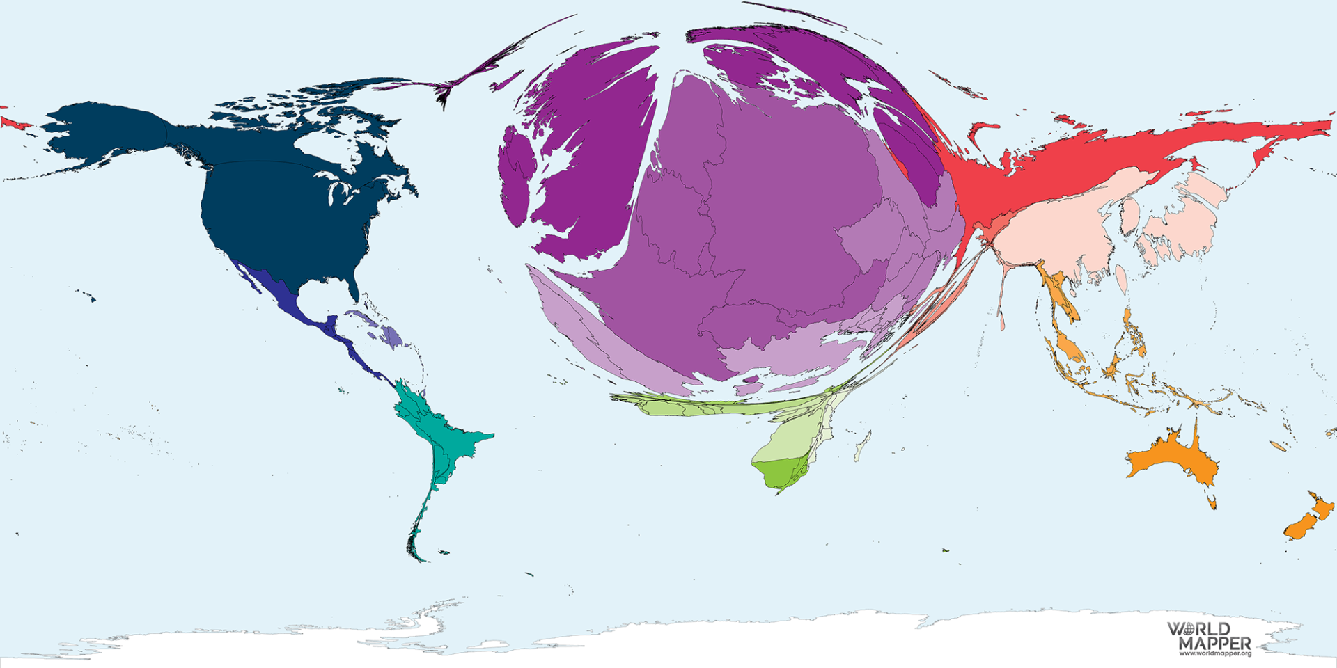 Rye Production - Worldmapper