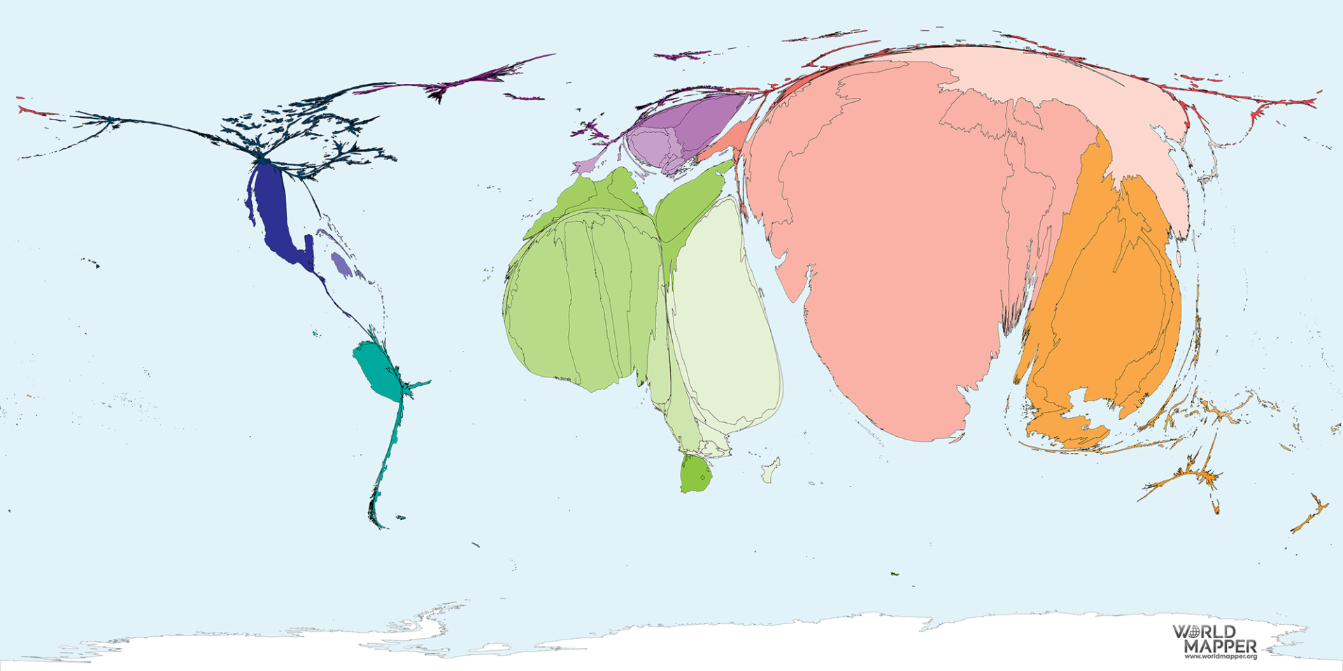 Multidimensional Poverty 2019 - Worldmapper