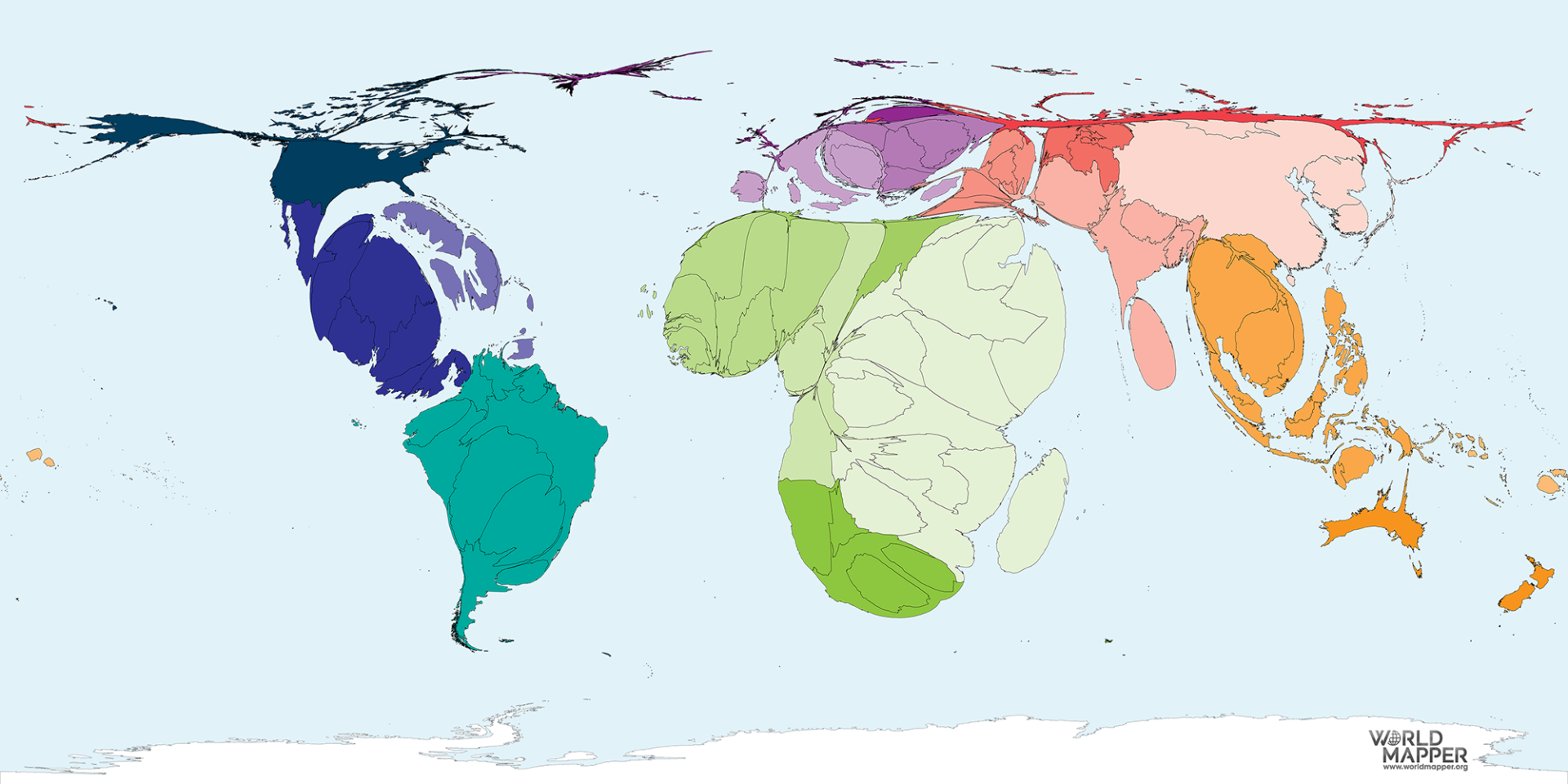 Droughts 2000-2017 - Worldmapper