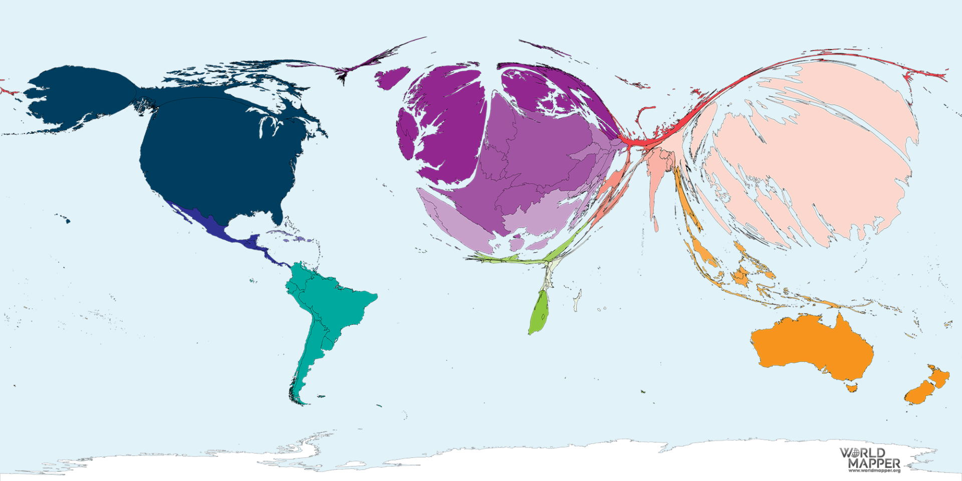 Human Development 2015 - Worldmapper