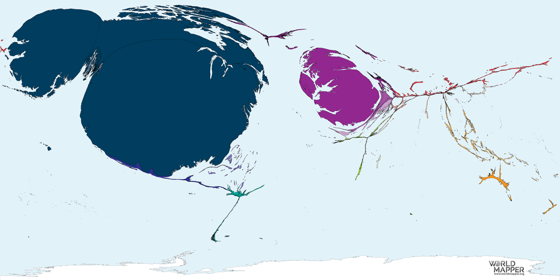 Migration from Jamaica 1990-2017 - Worldmapper