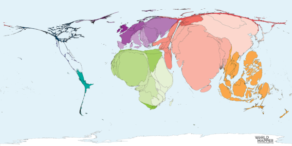 Measles Cases 2011-2018 - Worldmapper