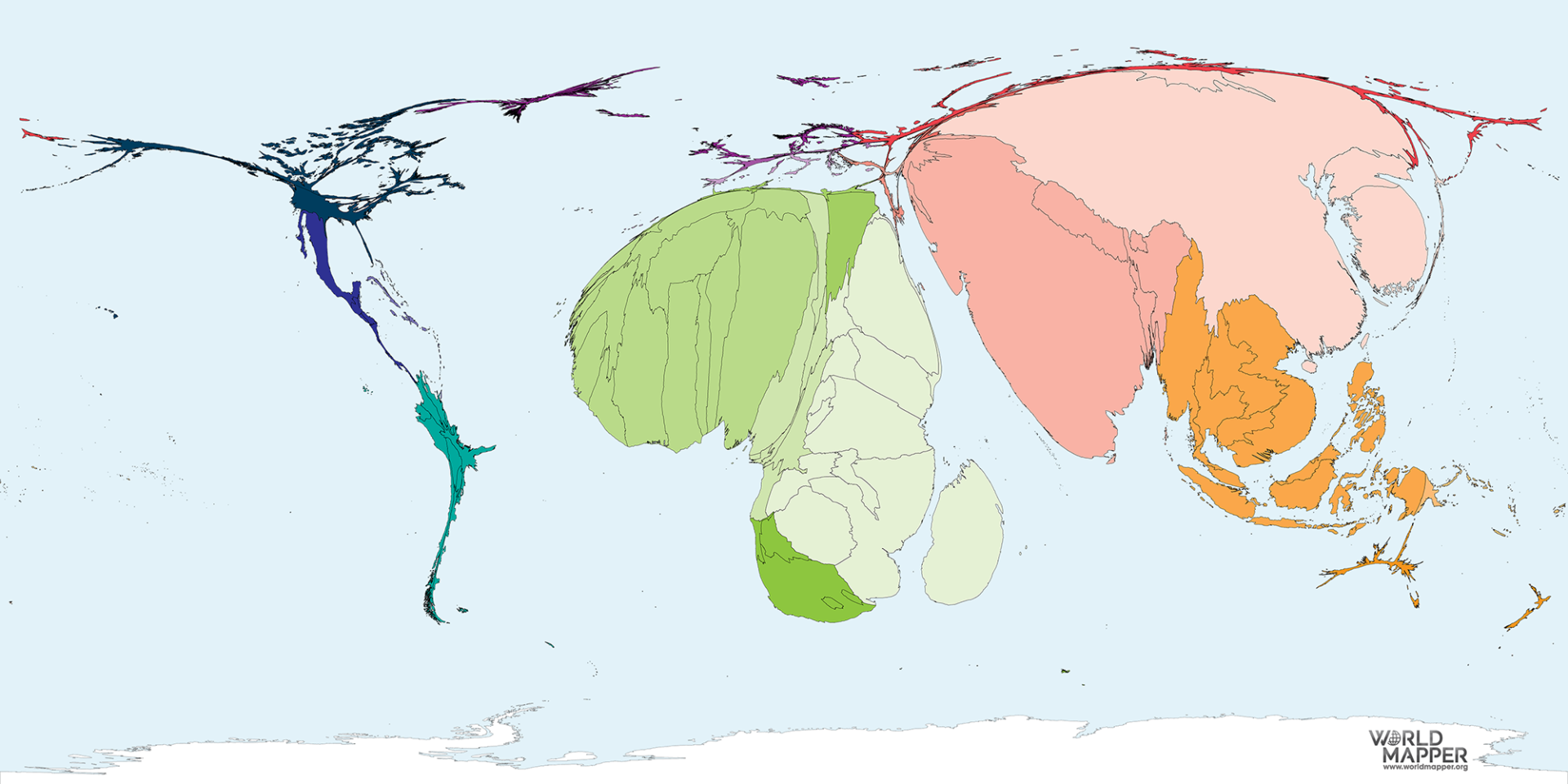 Pagan Population - Worldmapper