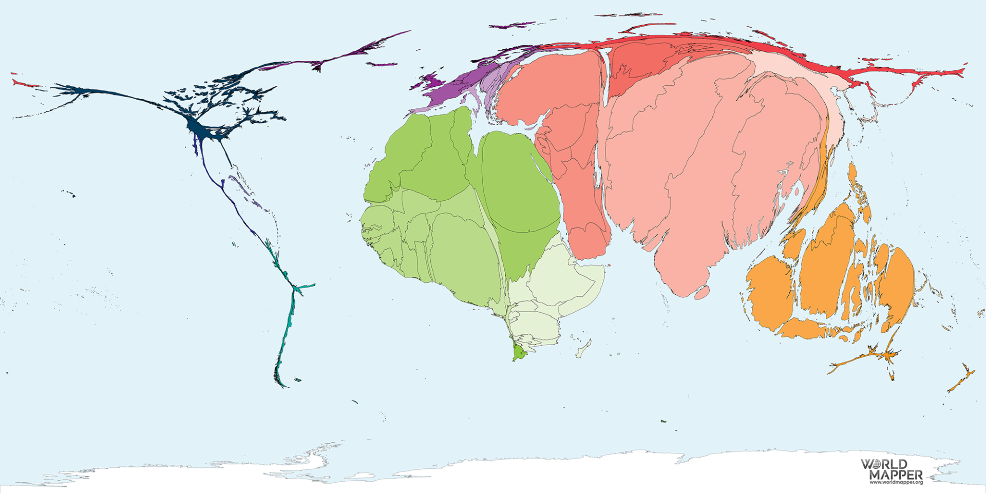 Anthropocene Worlds - Worldmapper