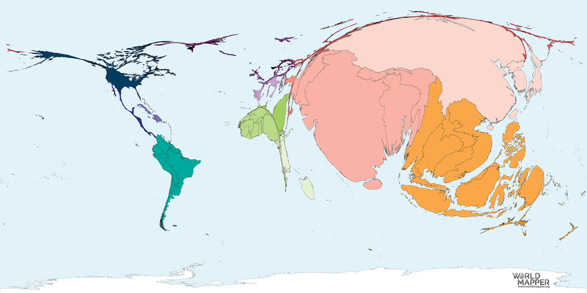Rice Production - Worldmapper