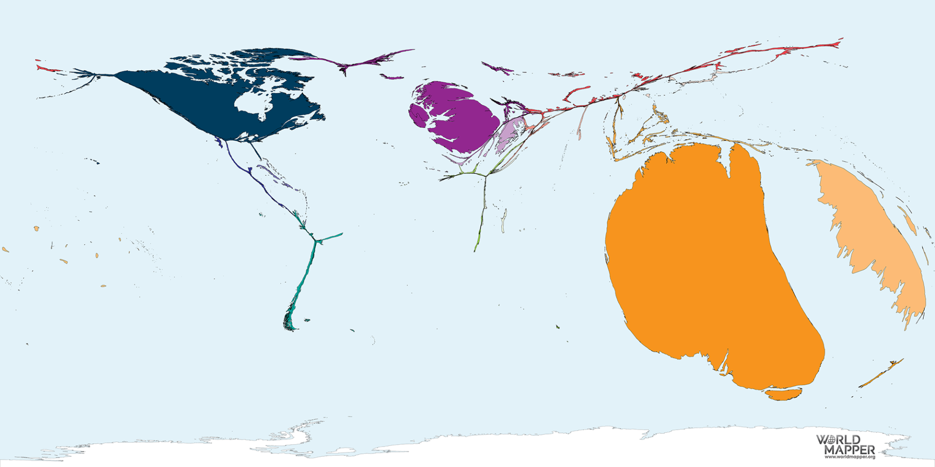Population Year 2020 - Worldmapper