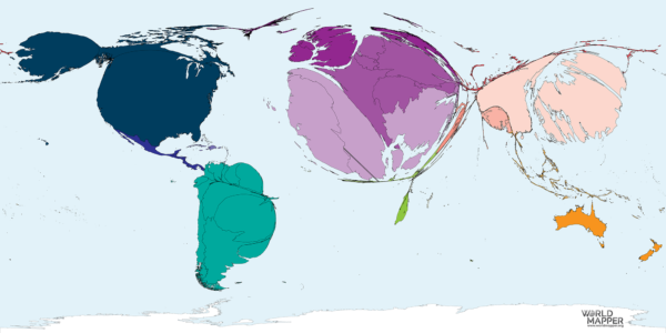 Migration from Brazil 1990-2017 - Worldmapper