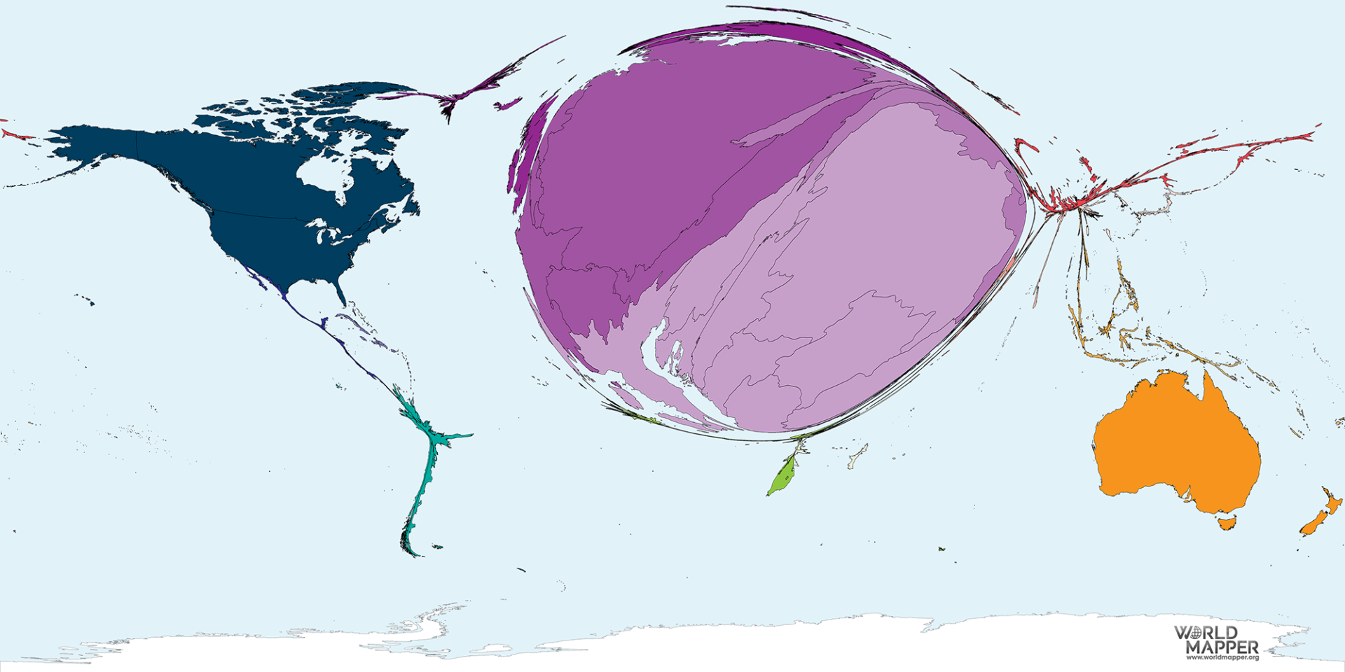 Migration from Chad 1990-2017 - Worldmapper