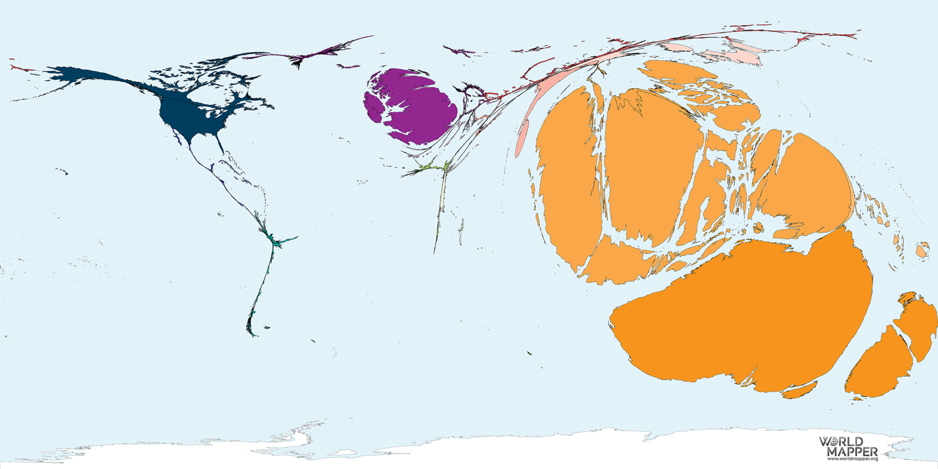 Migration to Papua New Guinea 1990-2017 - Worldmapper