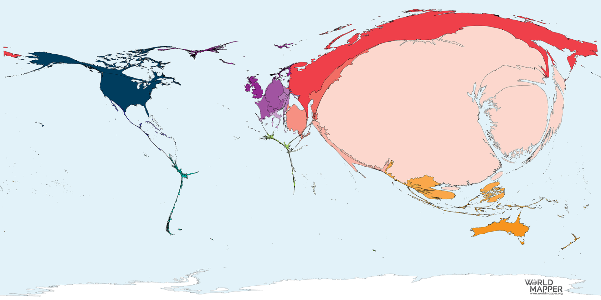 Migration to Mongolia 1990-2017 - Worldmapper
