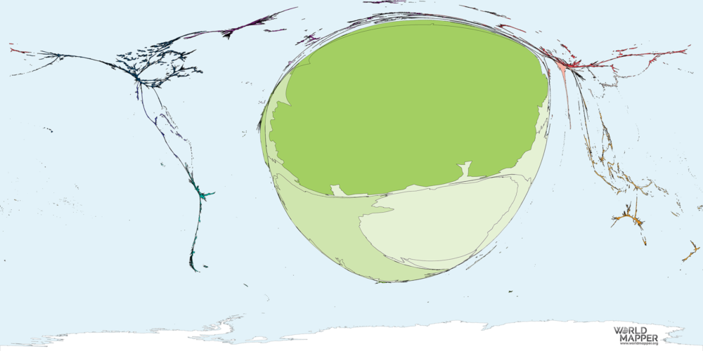 Migration to South Sudan 1990-2017 - Worldmapper