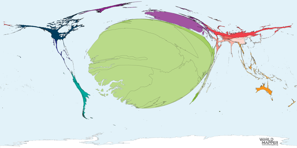 Spain Gridded Population - Worldmapper