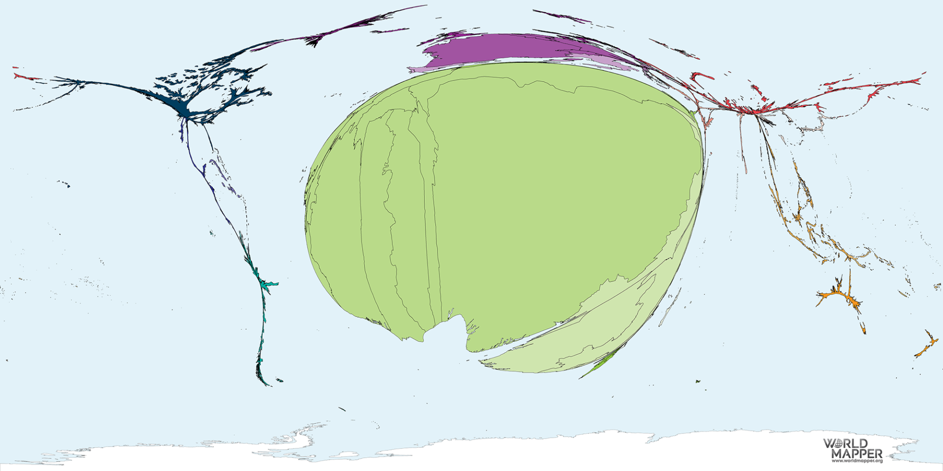 Population Year 2020 - Worldmapper