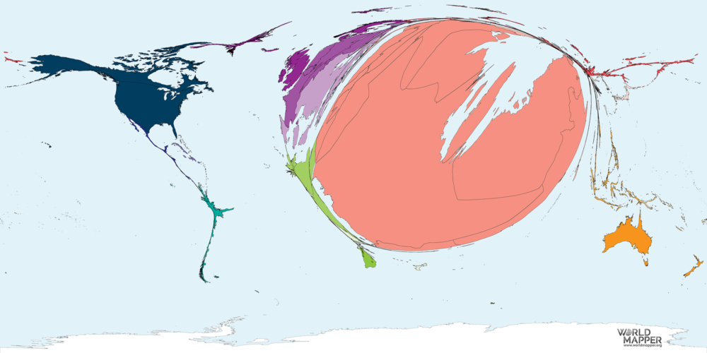 Migration from Egypt 1990-2017 - Worldmapper