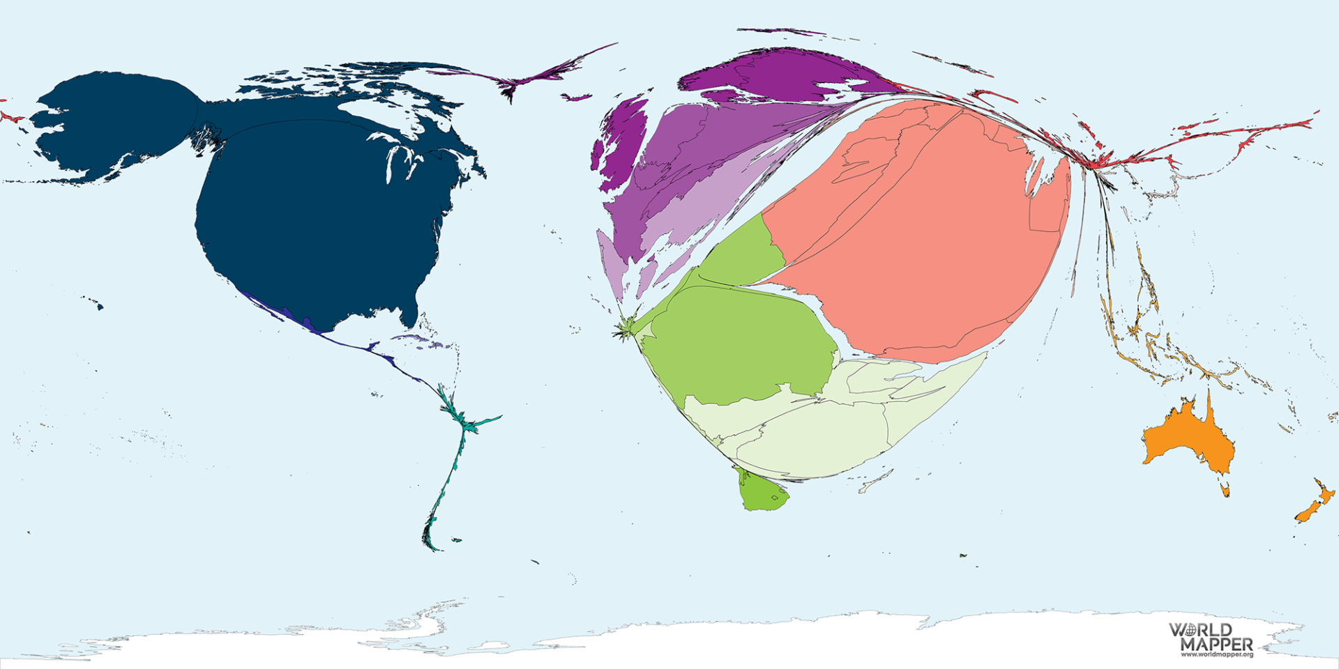 Migration from Ethiopia 1990-2017 - Worldmapper