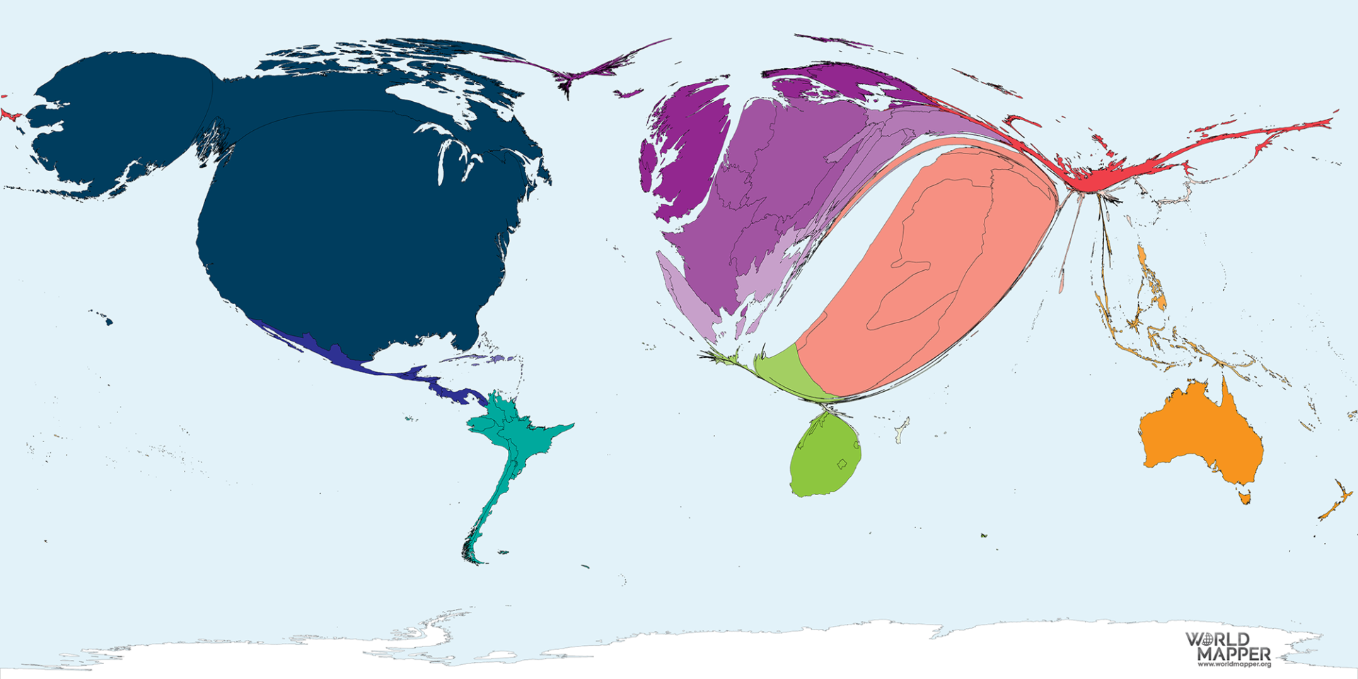 Migration from Israel 1990-2017 - Worldmapper