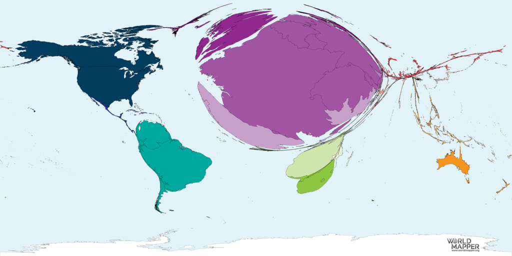 GDP Wealth 2018 - Worldmapper