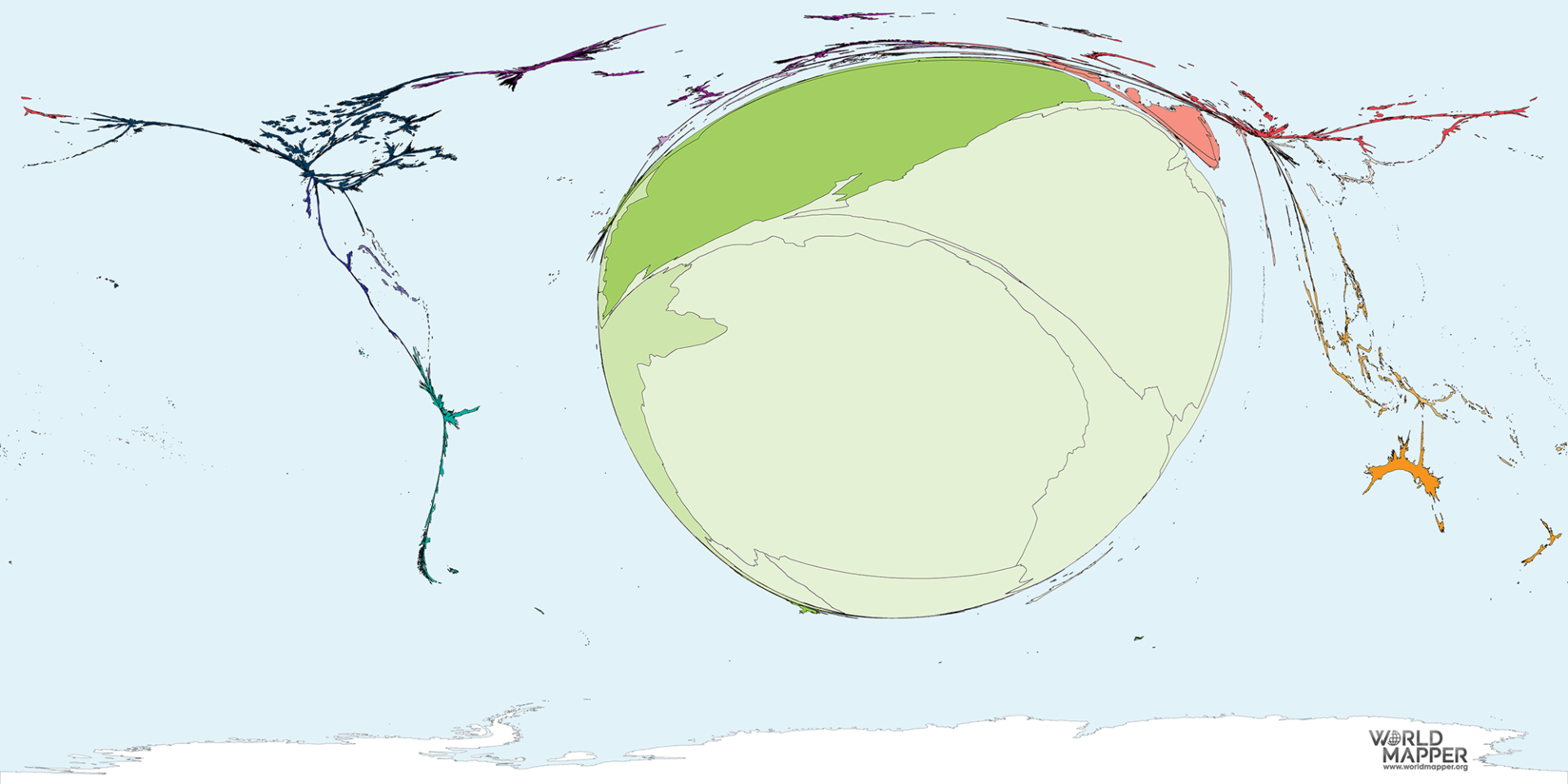 Portugal Gridded Population - Worldmapper