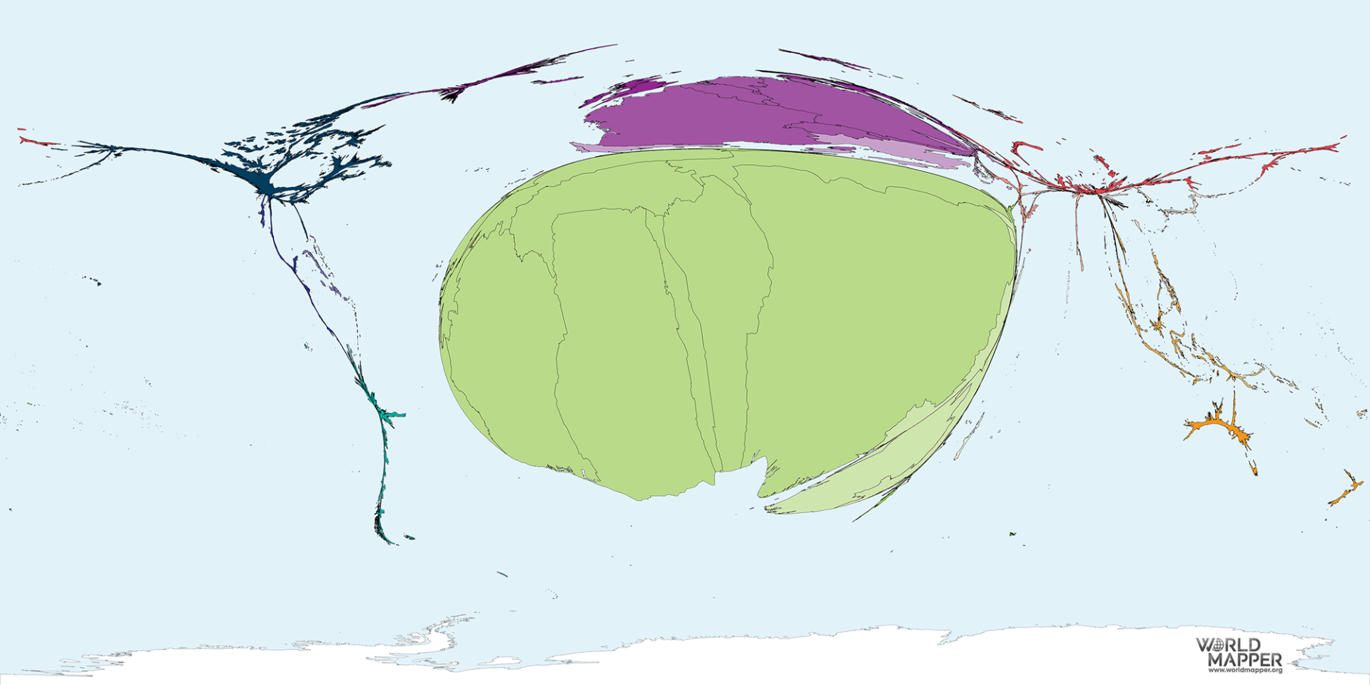 Migration from Togo 1990-2017 - Worldmapper