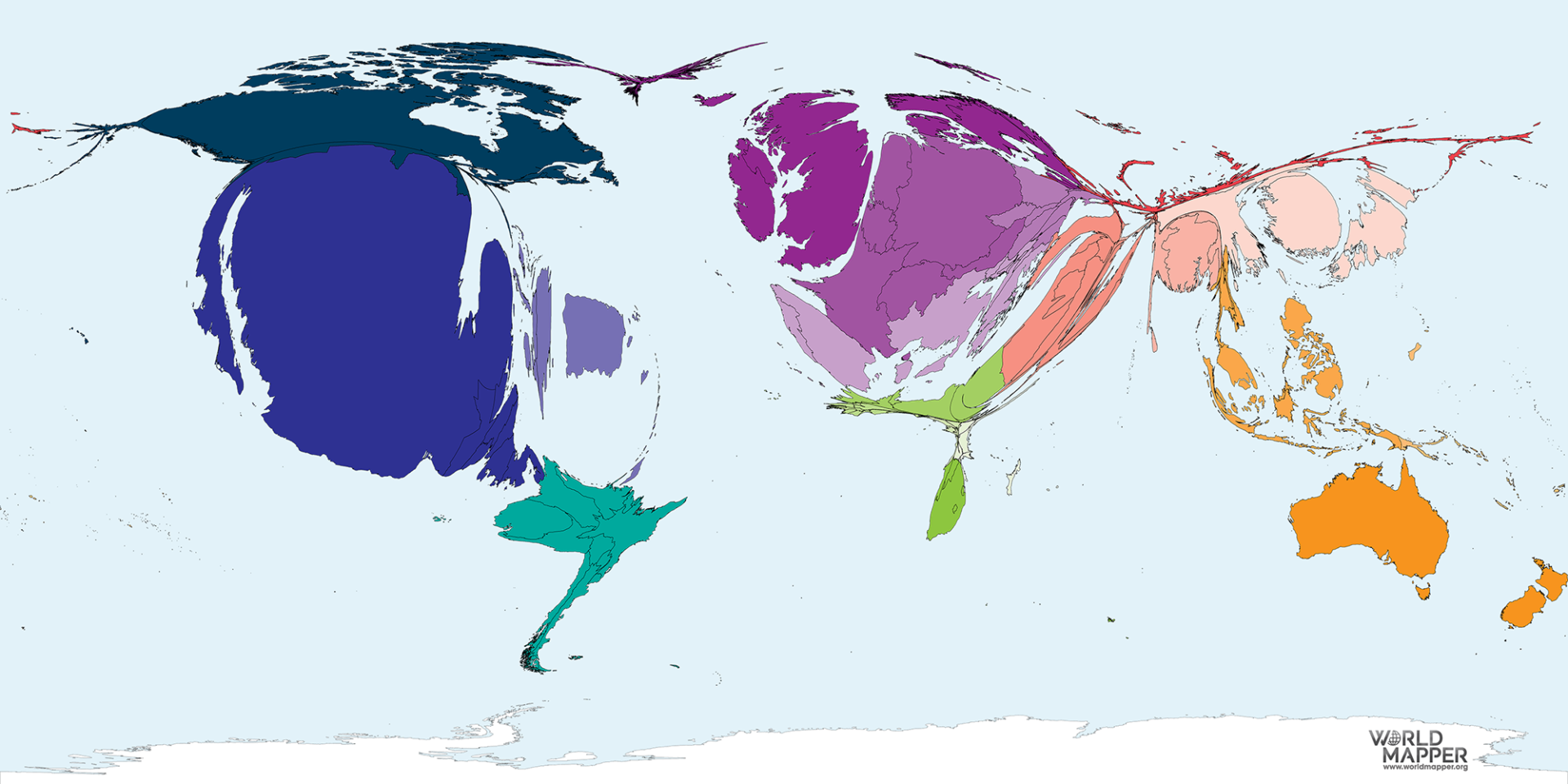 Anthropocene Worlds - Worldmapper
